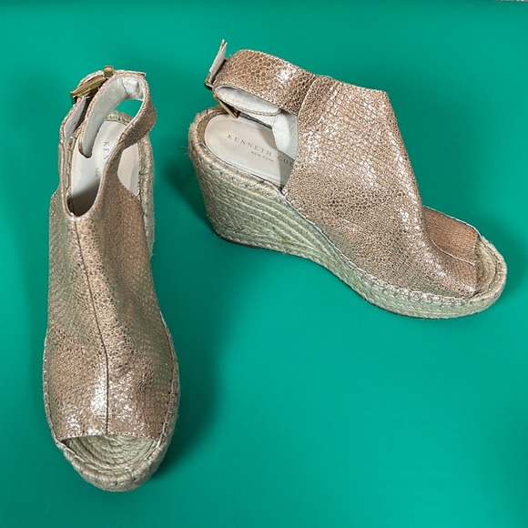 Kenneth Cole New York | Shoes | Kenneth Cole Ny Leather Olivia Metallic ...